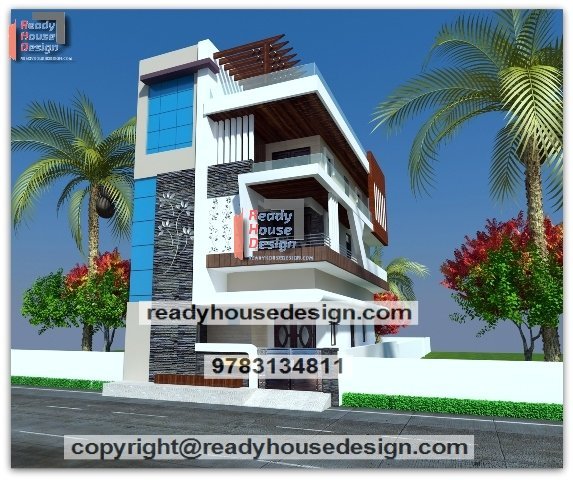 elevation designs for 3 floors building