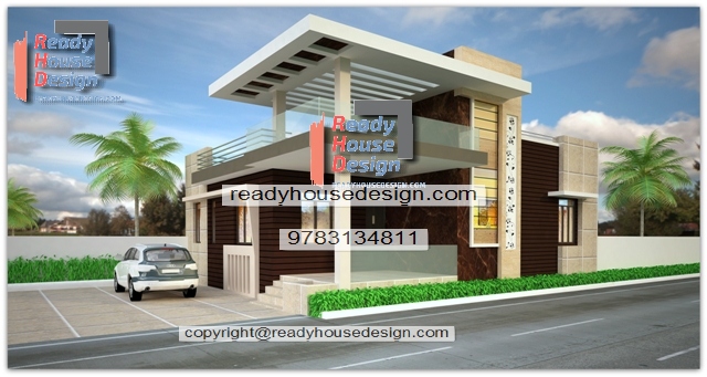 single home front elevation design